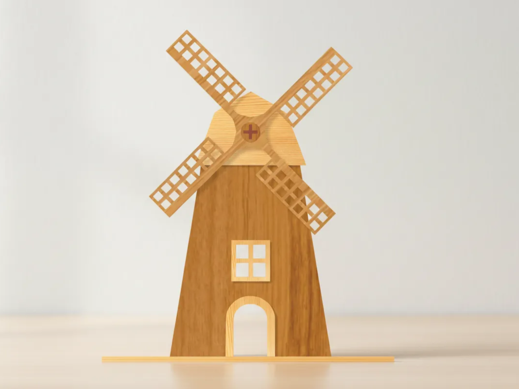 Laser cut and engrave | Wooden Windmill | Laser Cut Pattern | Miniature ...