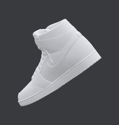 Clear Glass Cube Featuring an Engraved High-Top Sneaker Nike | Free ...