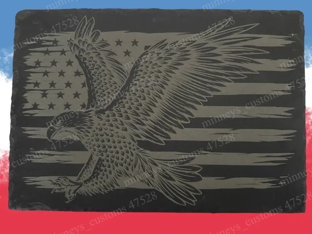 American Eagle and Flag Art on Slate | Free Files - Atomm
