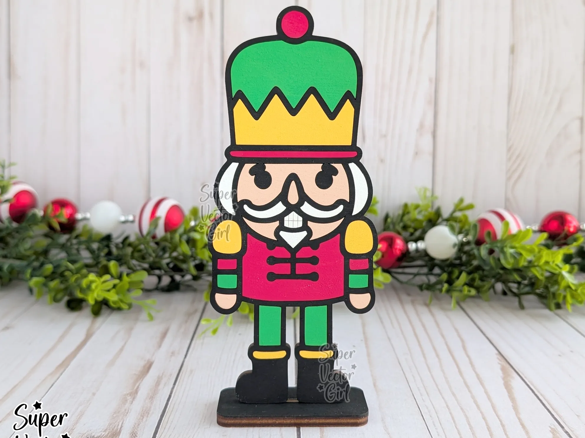 Nutcracker Christmas Shelf Sitter Decor | Ready to Use Files - Atomm