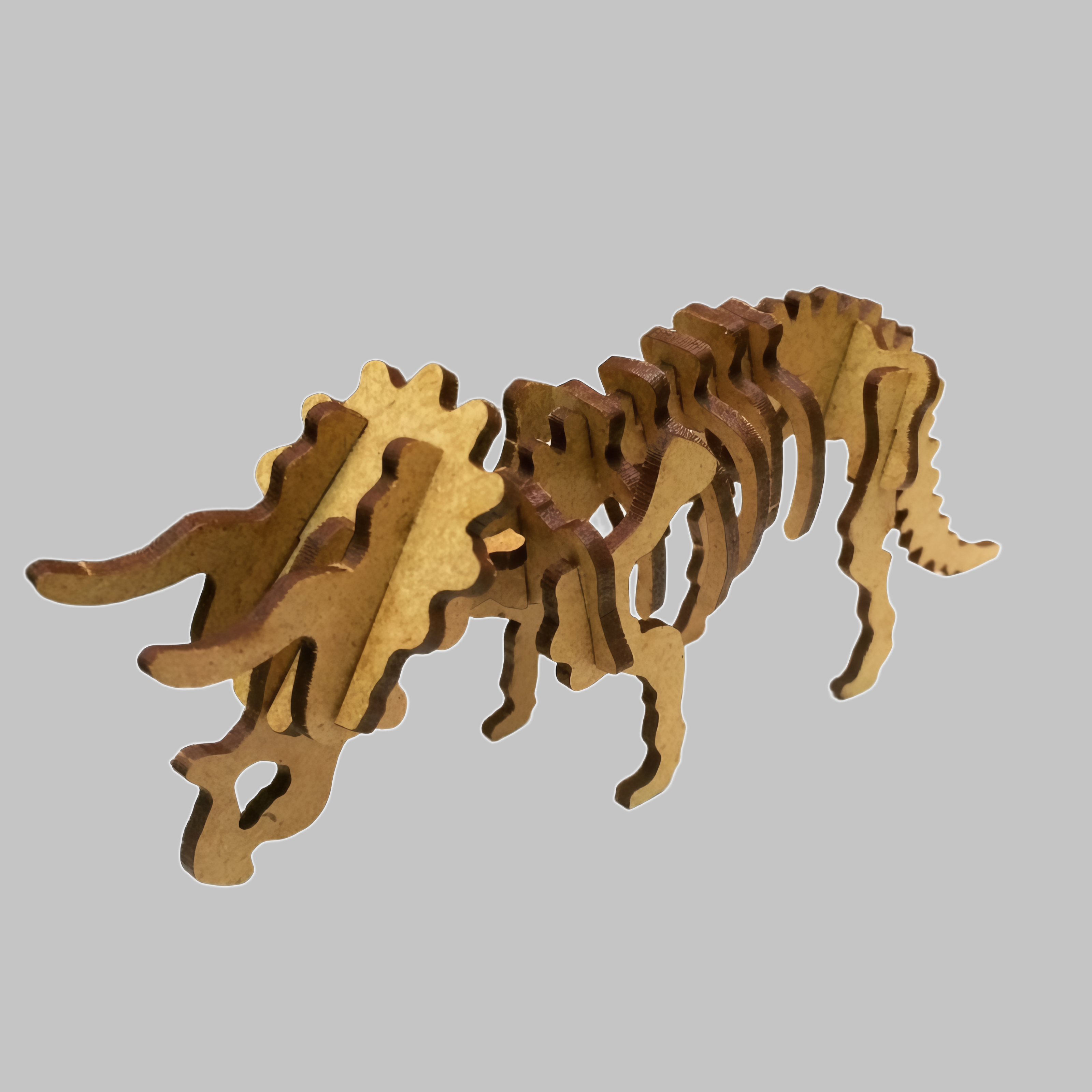 Laser Cut Triceratops 3D Puzzle DXF File | Free Files - Atomm