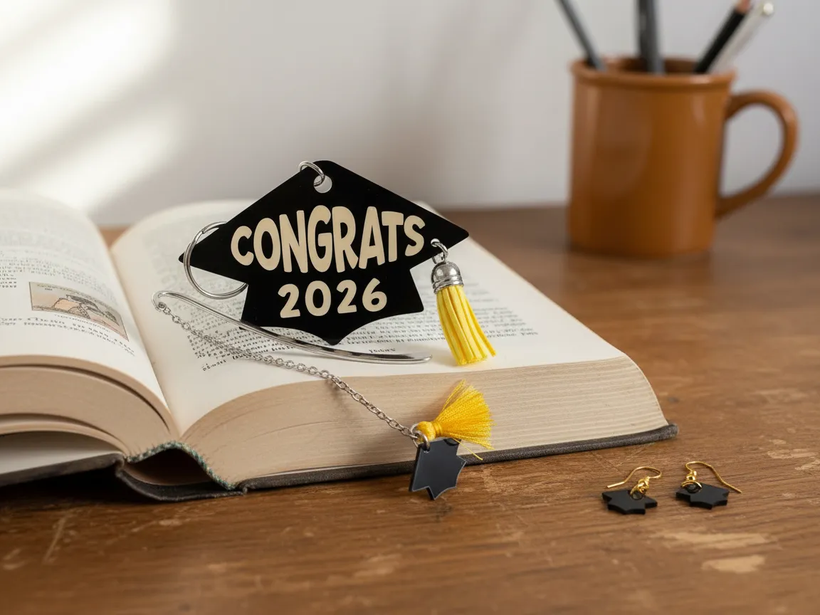 Free Graduation Acrylic Projects: Keychain, Bookmark Charm, and ...
