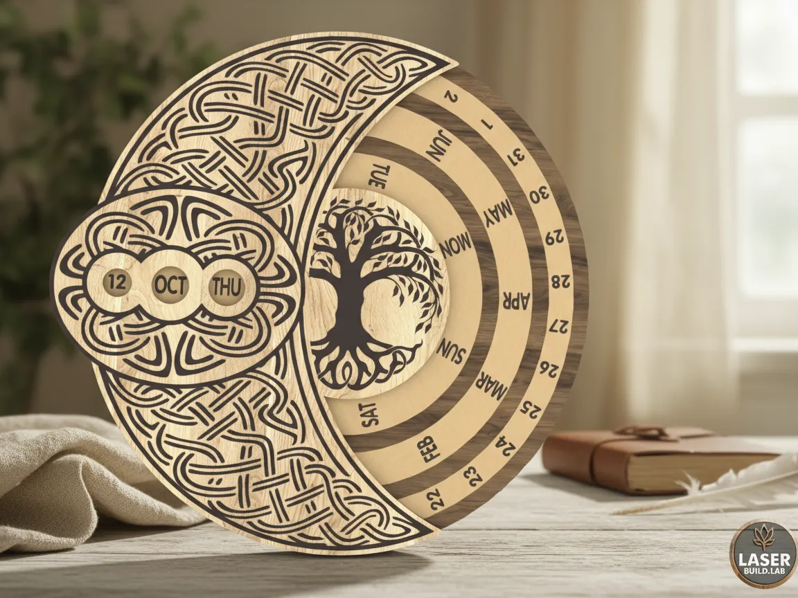 Perpetual Calendar – Celtic Tree of Life Design 🌙 | Ready to Use Files ...