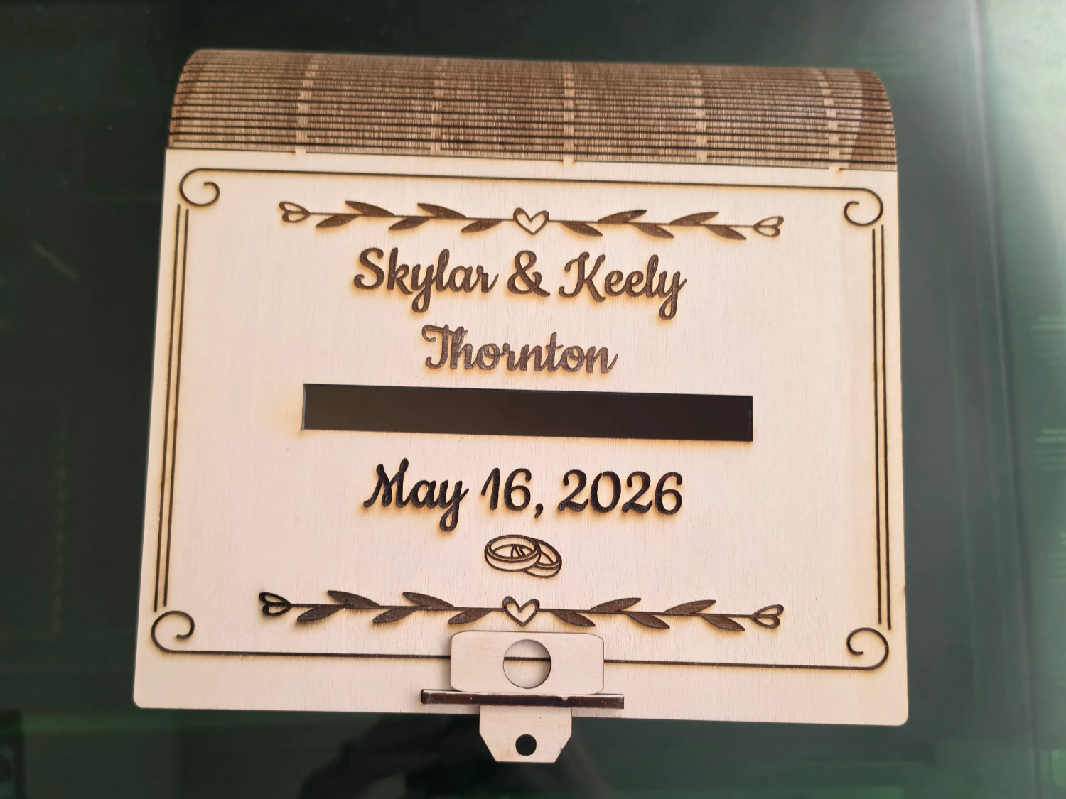 Personalized Wedding Keepsake Box with Names and Date | Free Files - Atomm