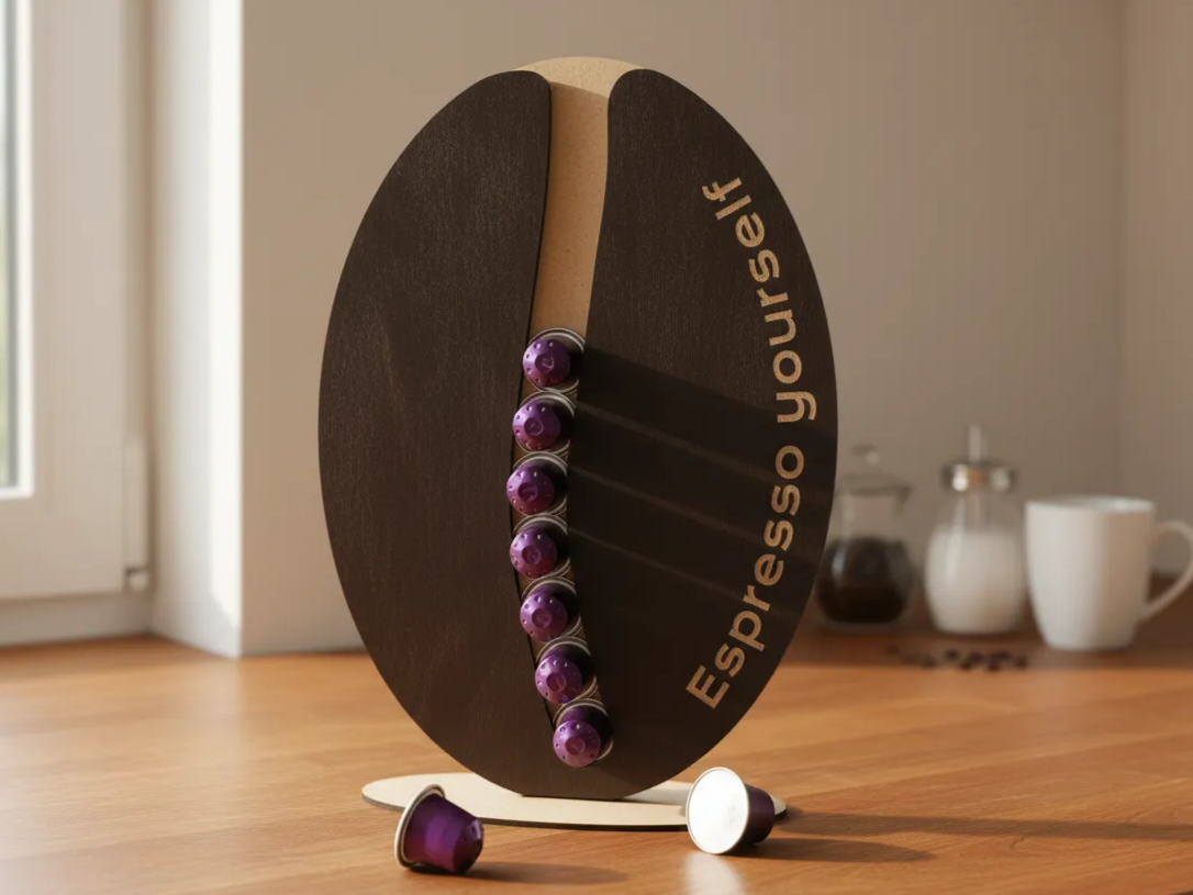 Coffee Bean Capsule Holder – “Espresso Yourself” | Free Files - Atomm