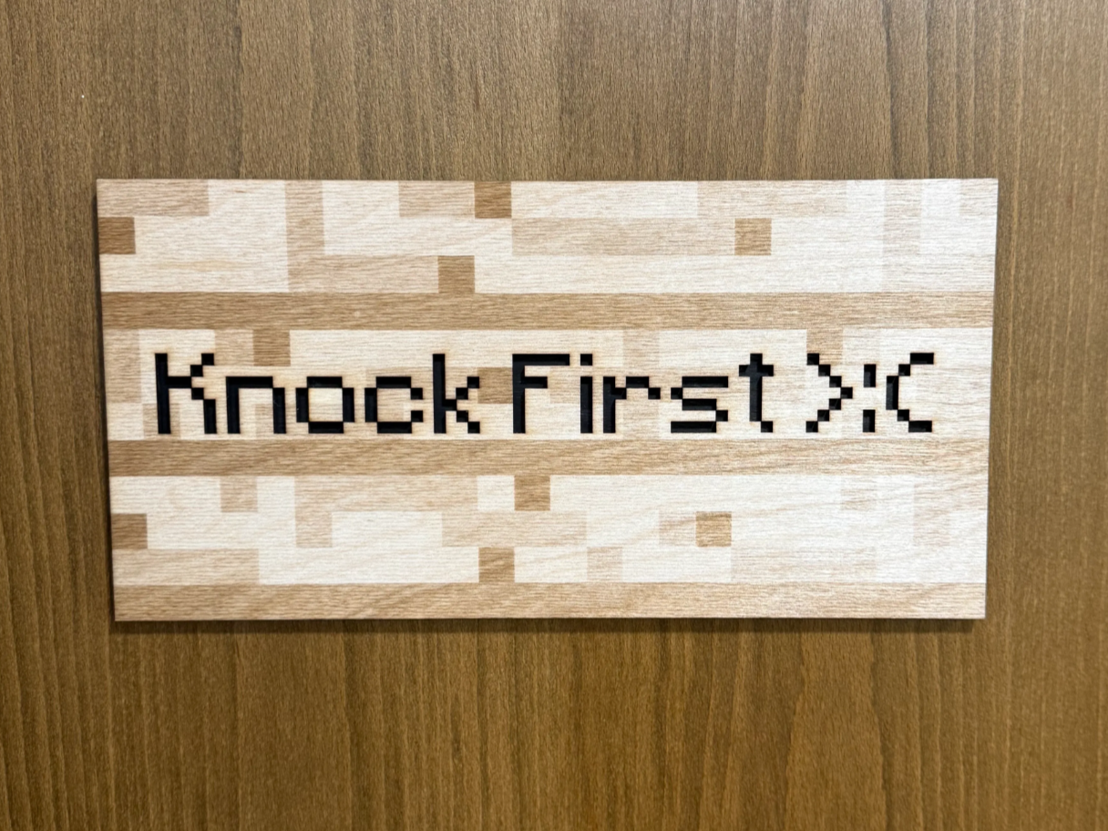 Minecraft Door Sign - Custom text | Free Files - Atomm