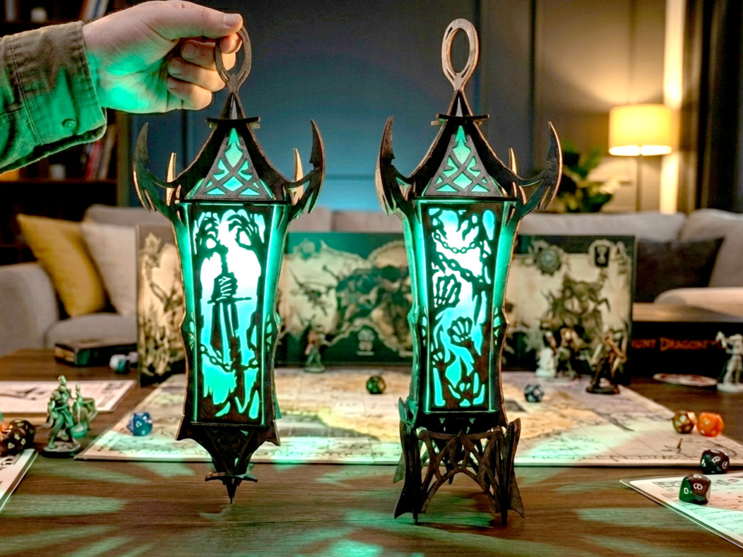 Laser Cut Glowing Dungeon Lanterns for Tabletop RPG Gaming | Ready to ...