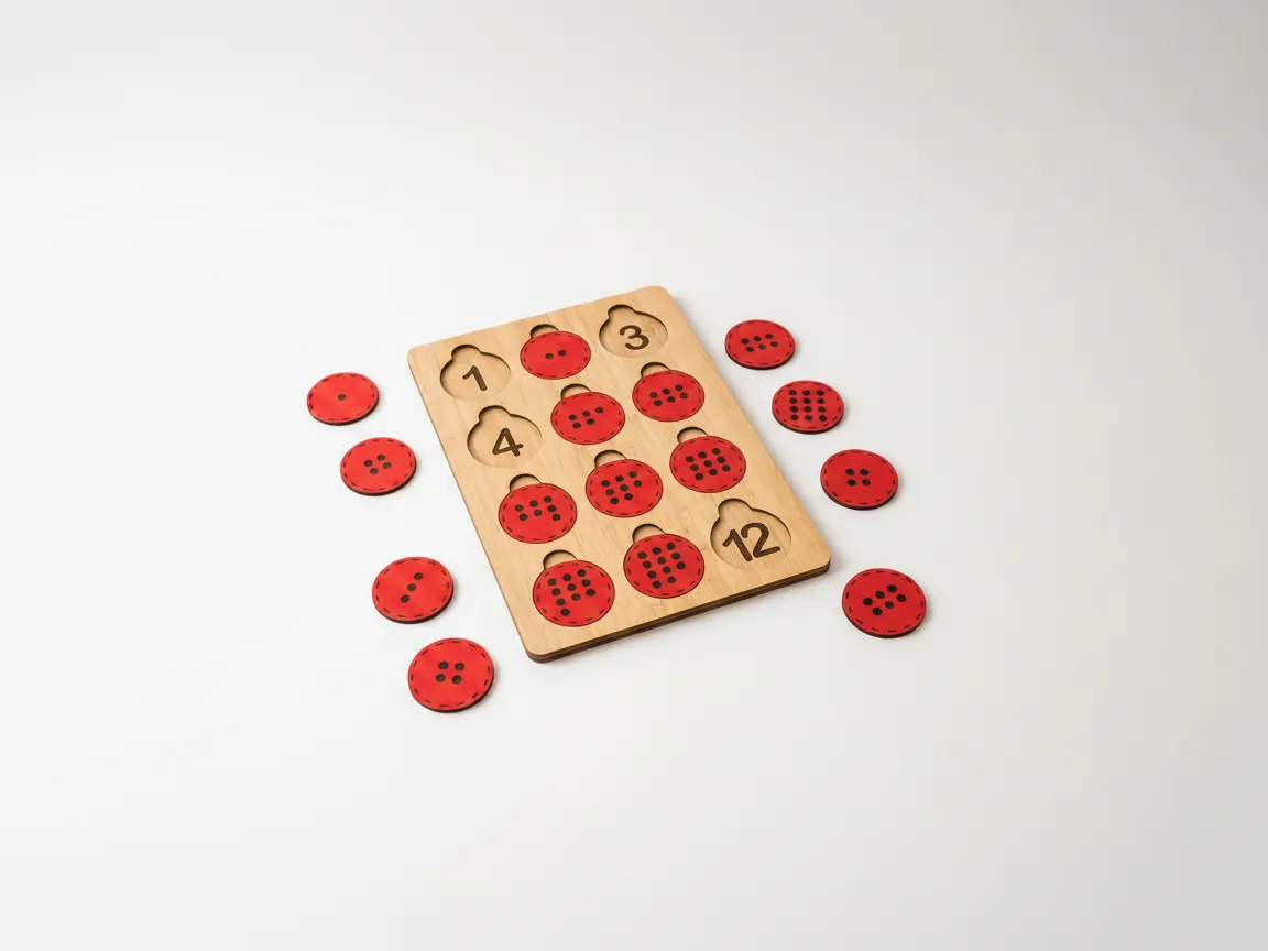 Montessori Counting Puzzle SVG | Wooden Educational Toy | Number ...