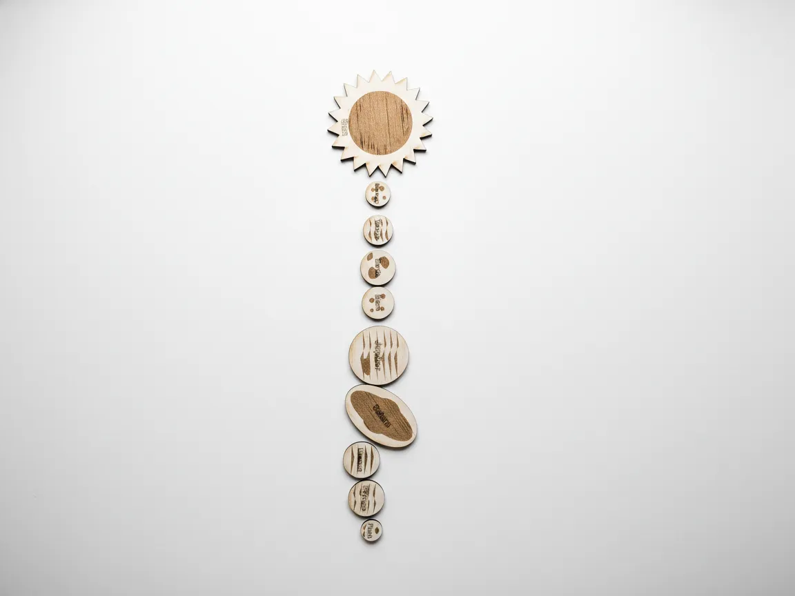 Wooden Space Solar System for a five year old | Free Files - Atomm