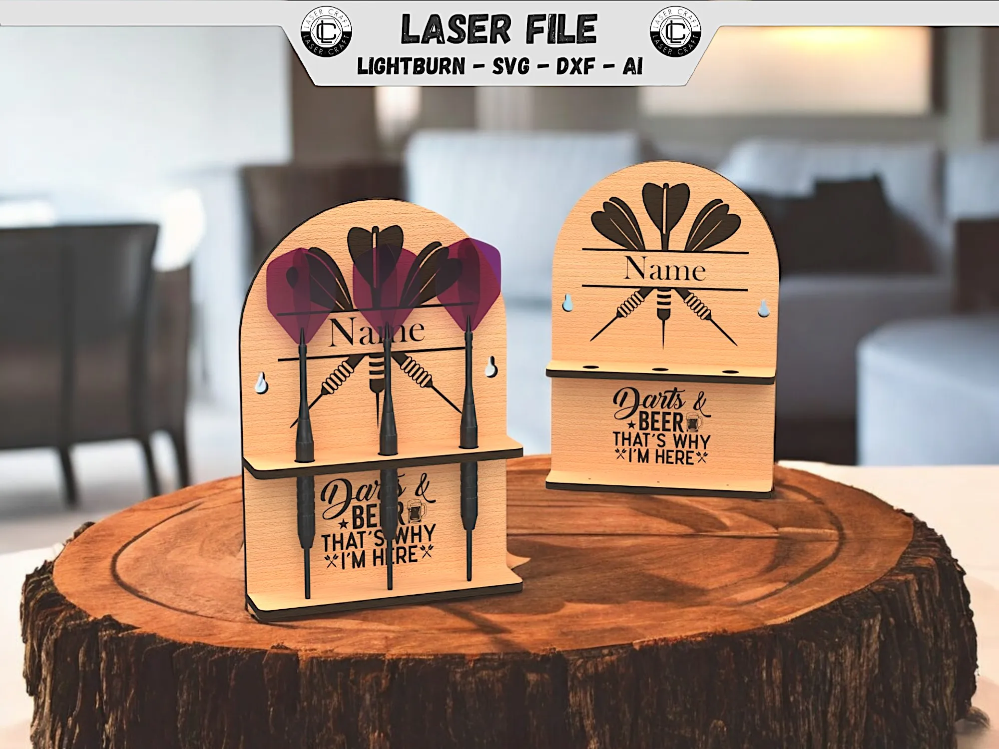 Dart Holder Organizer Laser File Dart Holder Wall Mount Laser Cut File ...