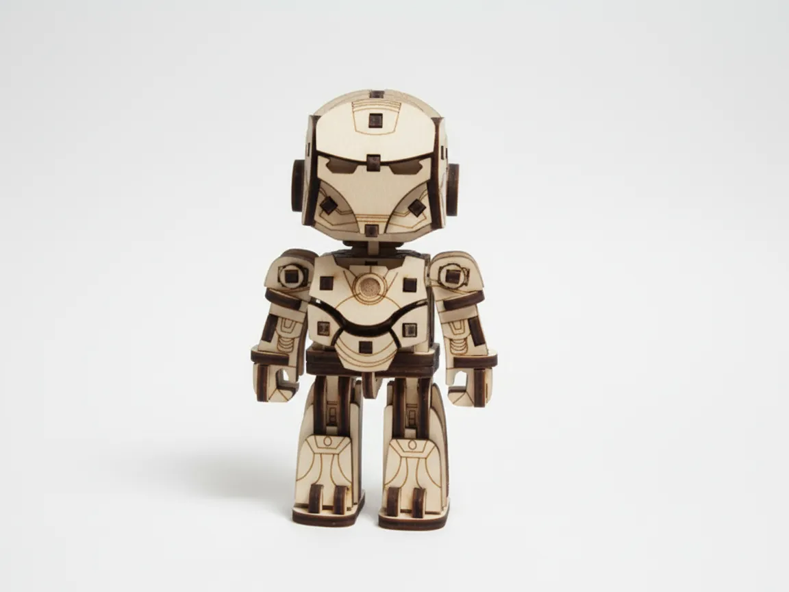 Laser Cut Wooden Ironman with Articulated Joints | Free Files - Atomm