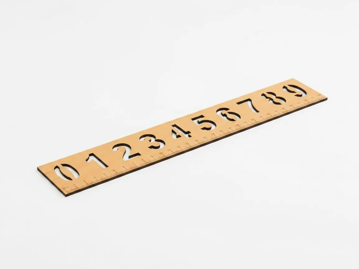 Ruler SVG | Laser Cut Ruler Template | Wooden Measuring Tool SVG | Free ...