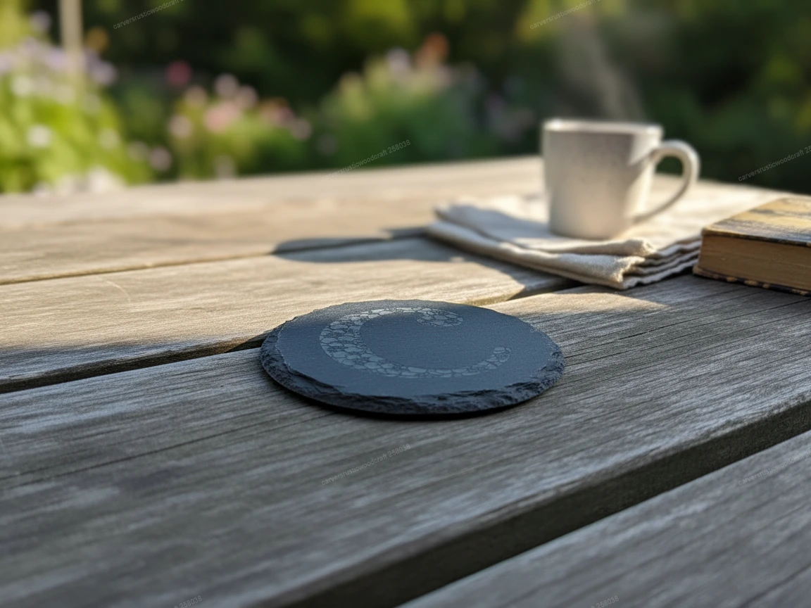 Laser cut and engrave | This is a monogrammed slate coaster | Free ...