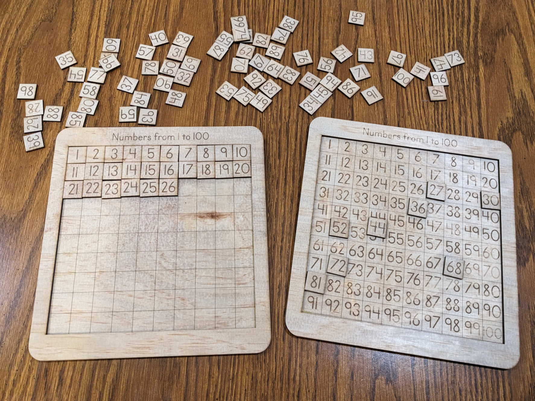 Montessori 100 Board and Control | Free Files - Atomm