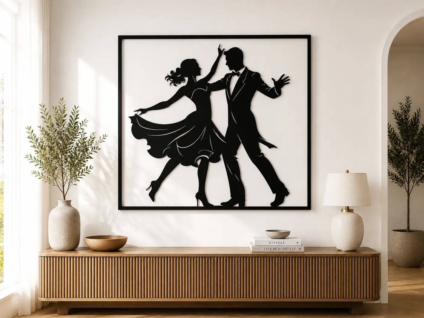 Ballroom Couple SVG | Elegant Dance Wall Art SVG | Romantic Dancing ...