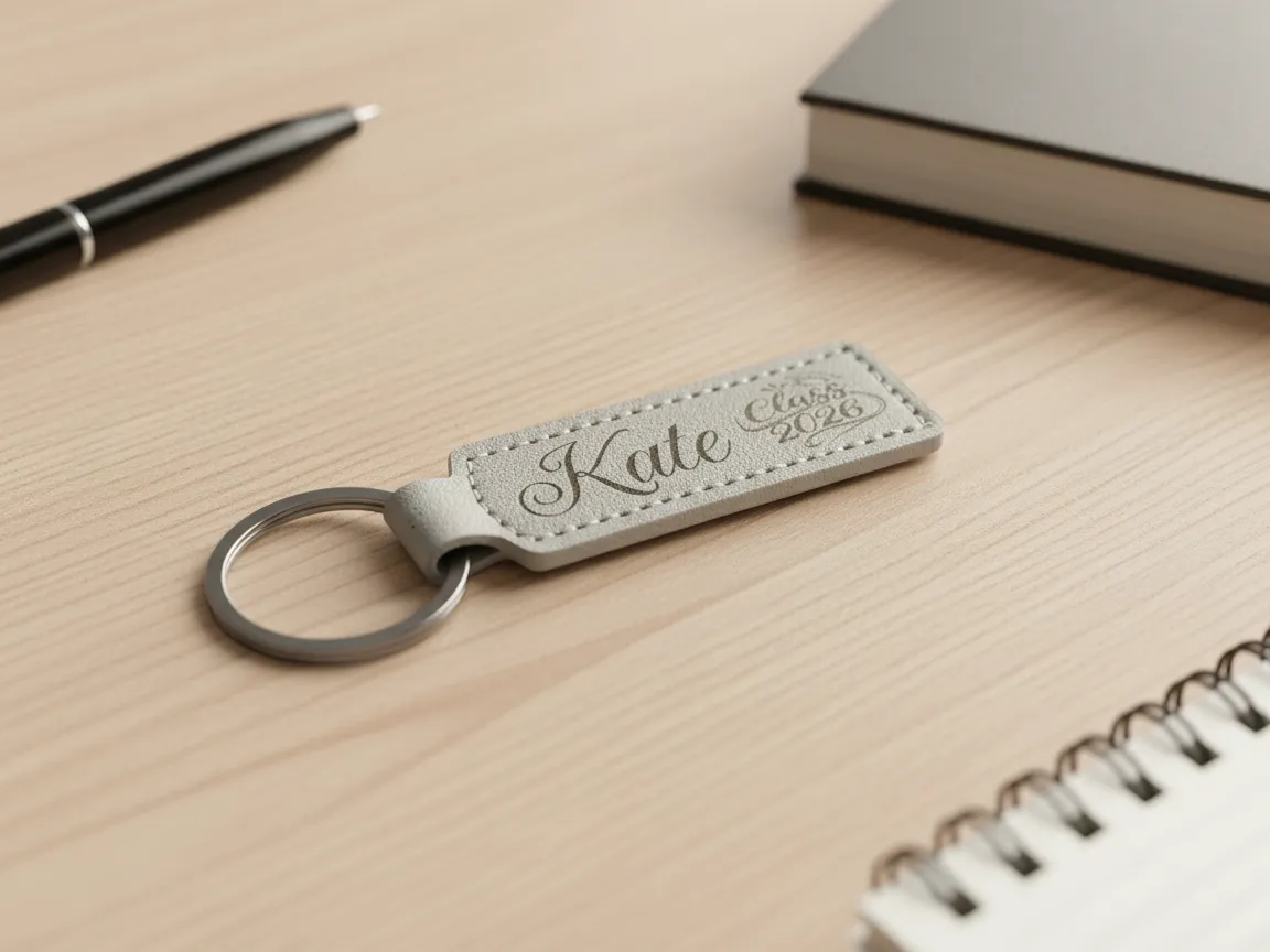 Personalized Class of 2026 Leatherette Keychain | Free Files - Atomm