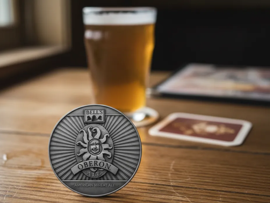 Bell's Oberon American Wheat Ale Metal Coaster or Coin | Free Files - Atomm