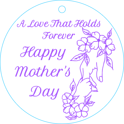 A Love That Holds Forever Mother's Day Round Wooden Keepsake | Free ...