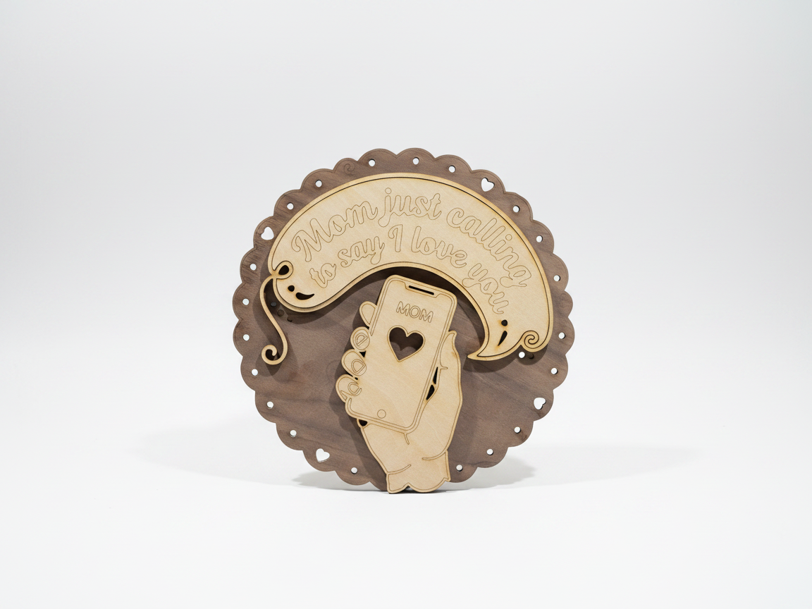 Mom Just Calling to Say I Love You Wooden Wall Plaque | Free Files - Atomm