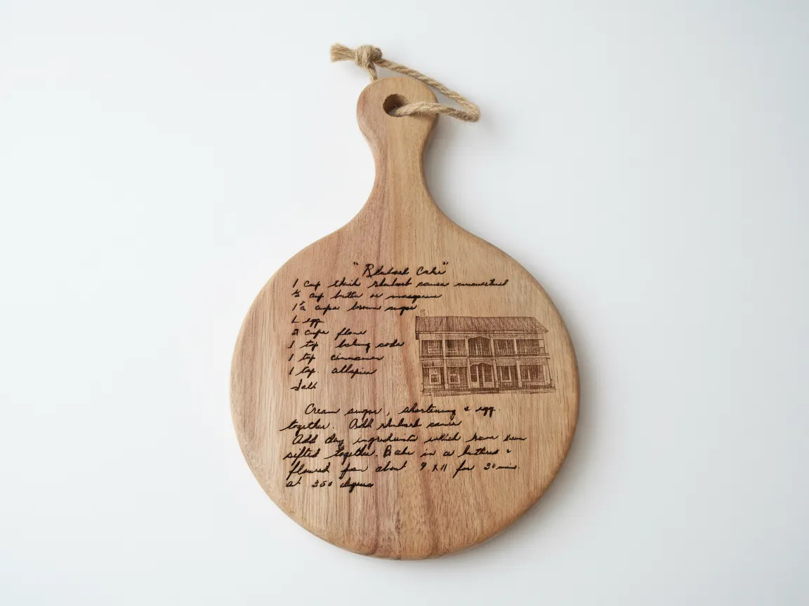 Grandma's handwritten recipe with a photo of their old house | Free ...