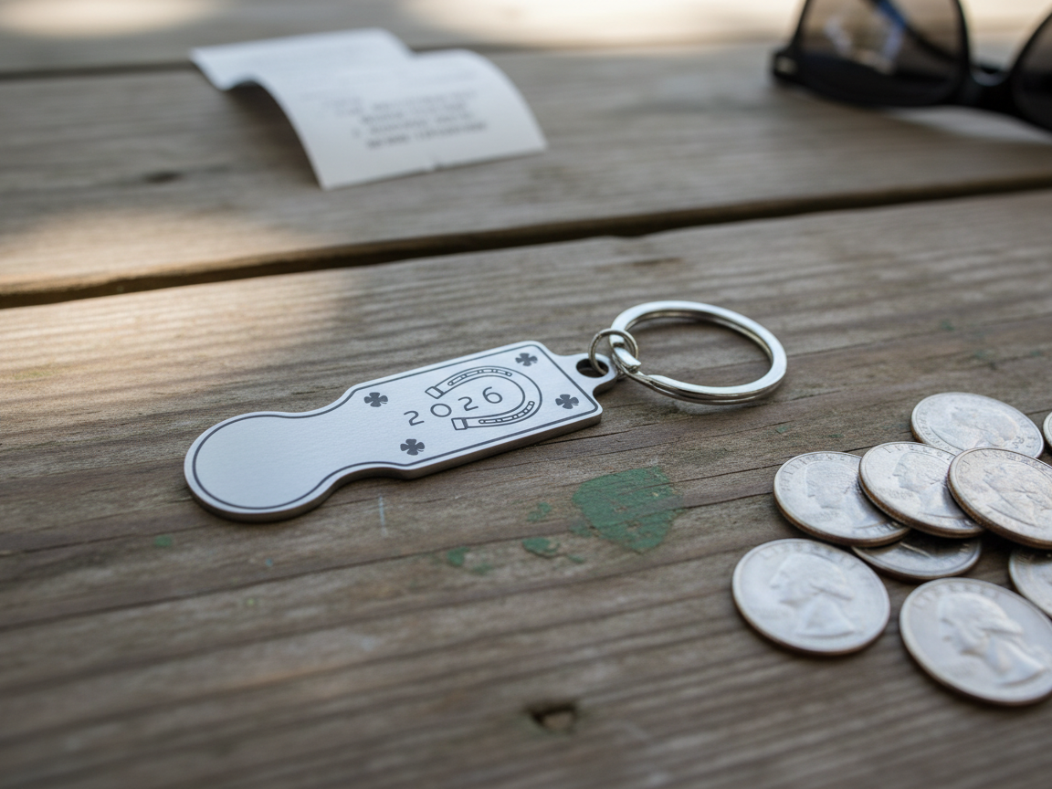 Laser Engraved Metal Keychain with 2026 Horseshoe Design | Free Files ...
