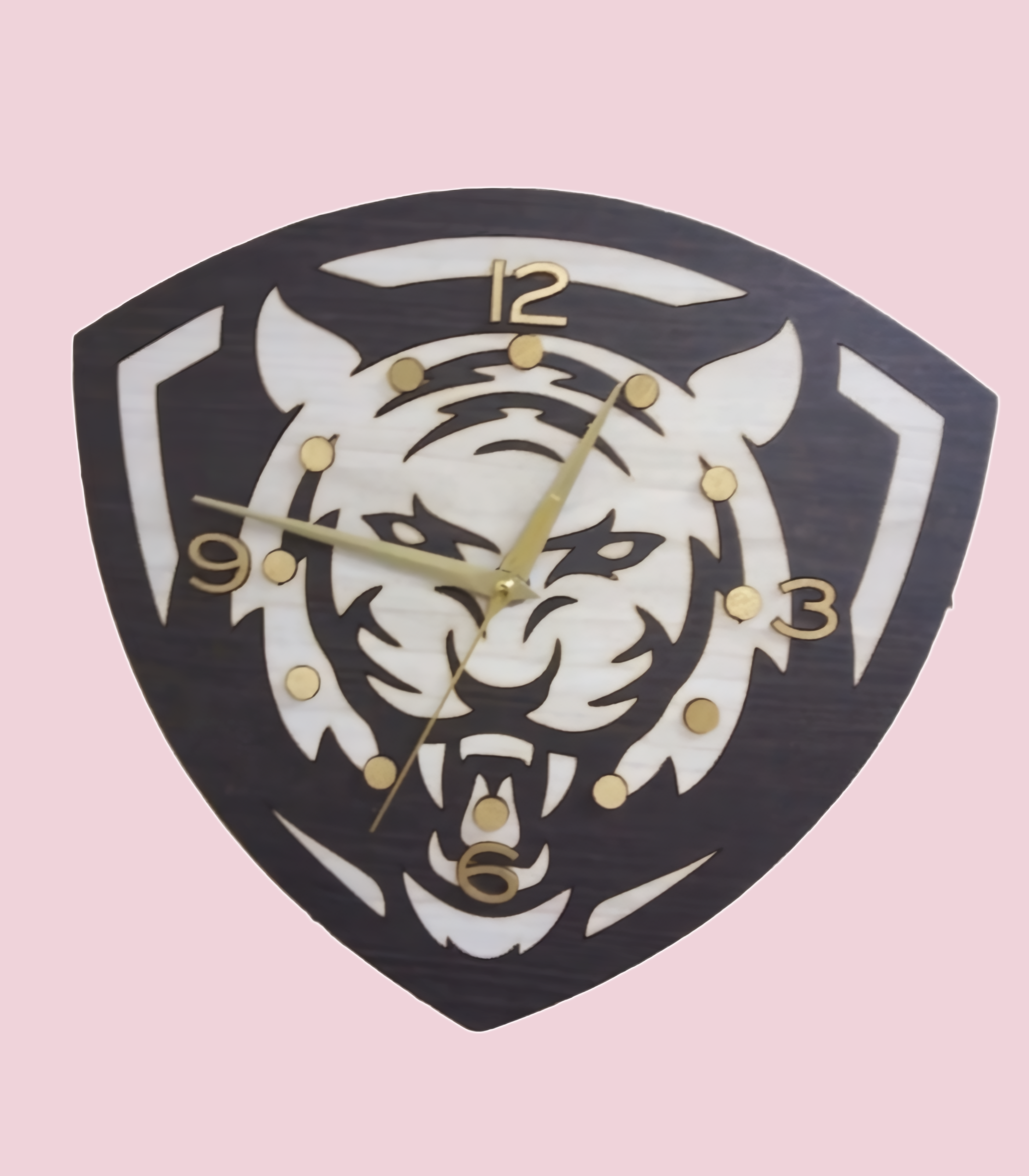 Laser Cut Tiger Wall Clock Free Vector | Free Files - Atomm