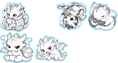 🐉 Baby Dragon Magnets Bundle – Laser Cut Wooden Fridge Magnets | Free ...