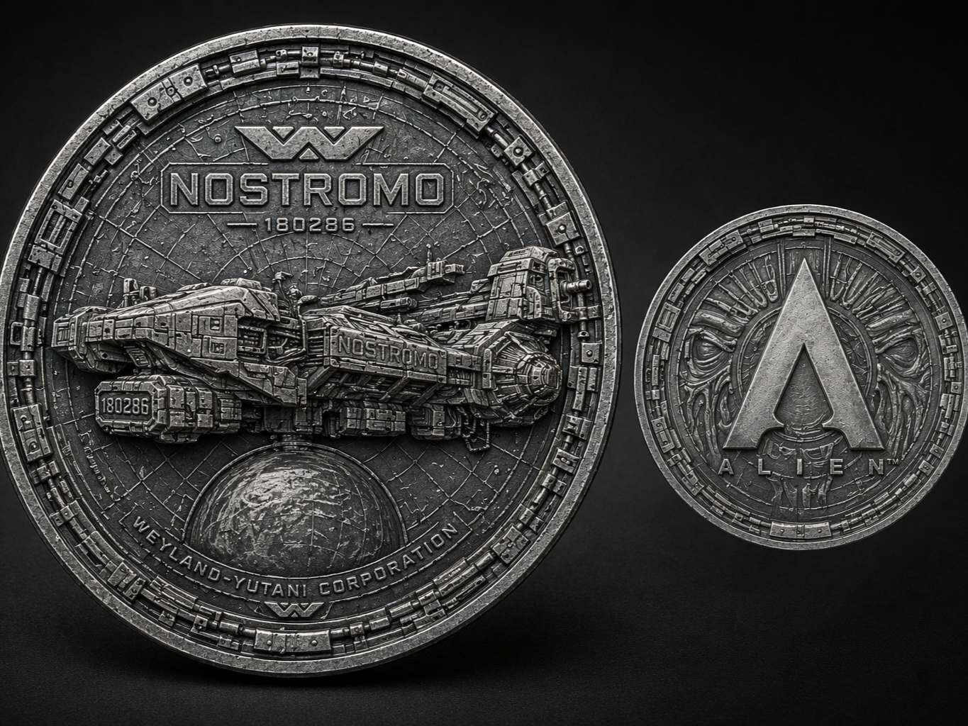 Nostromo Alien Challenge Coin | Free Files - Atomm