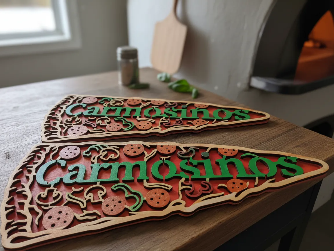 Pizza shaped sign | Free Files - Atomm