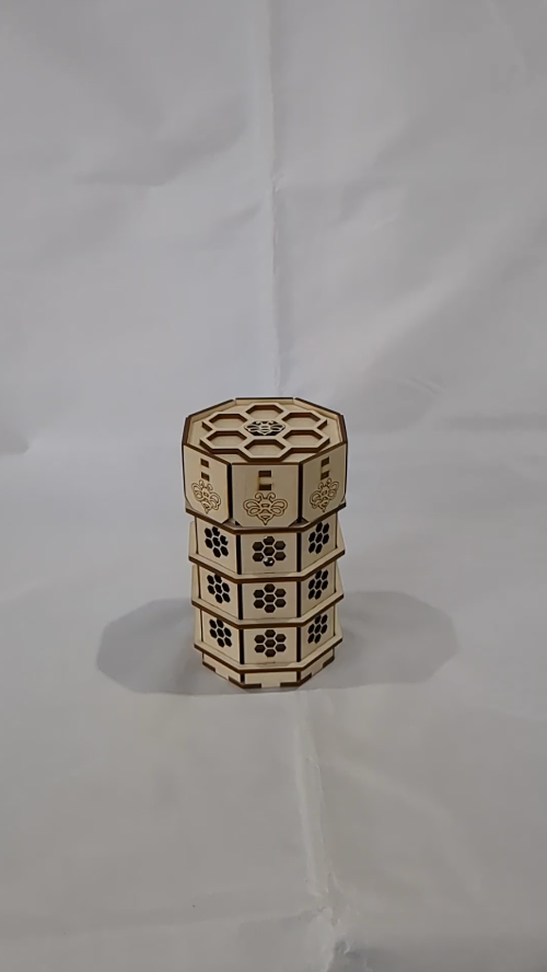 Gift Box Bee Honey Laser Cut Template, Honeycomb Laser Cutting Design ...