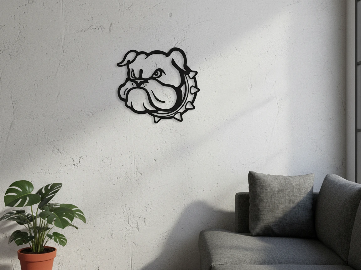 Laser cut and engrave | Laser Cut Bulldog Head Wall Art Decor | Free ...