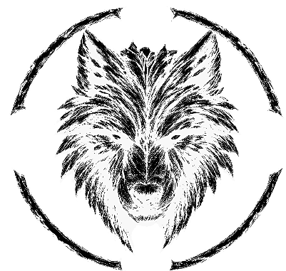 Square Slate Coaster Featuring a Wolf Head Motif | Free Files - Atomm