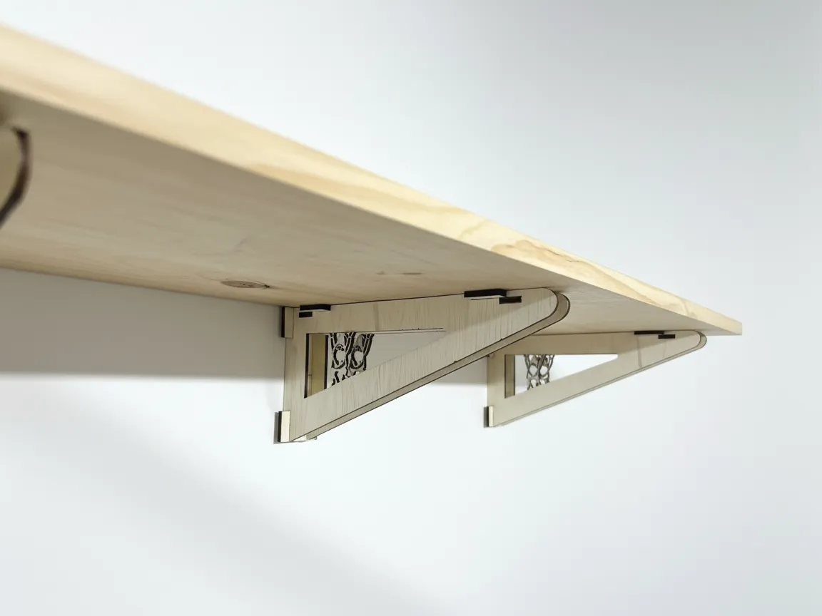 Laser Cut Wooden Shelf Brackets for Wall Mounted Shelves | Free Files ...