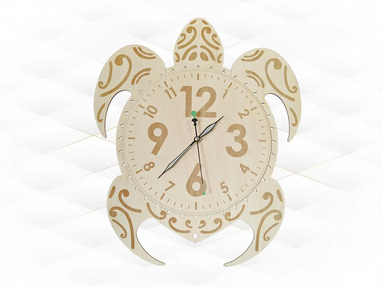 Laser cut and engrave | Gift Wall Clocks, Turtle Design, Laser Cutting ...