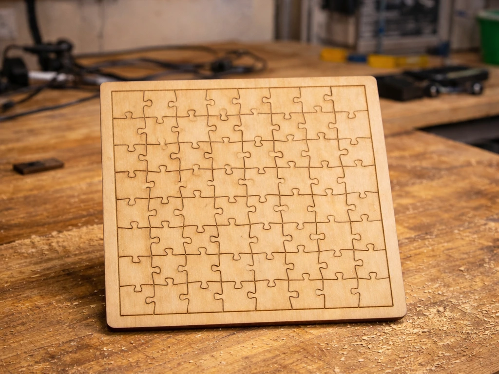 100-Piece Puzzle Template SVG | Laser Cut Design | Free Files - Atomm