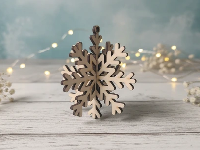Wooden 3D snowflake | Free Files - Atomm
