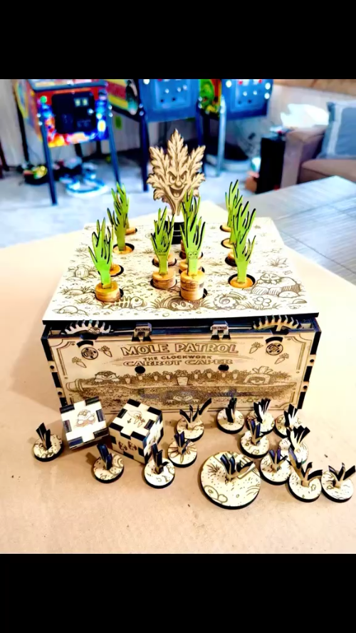 Mole Patrol The Clockwork Carrot Caper EasterTabletop Board Game