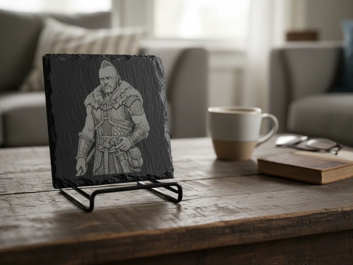Viking Warrior Slate Square Display | Free Files - Atomm