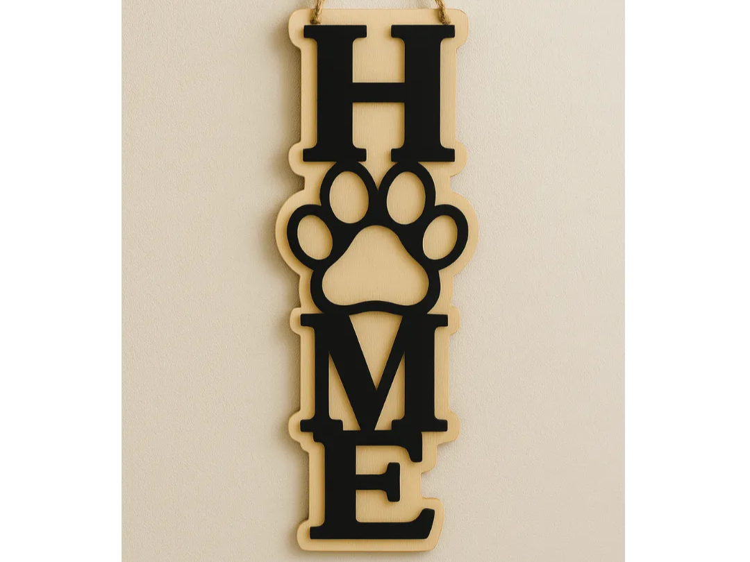 Laser cut and engrave | Home Poster | Ready to Use Files - Atomm