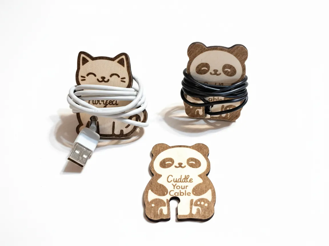 Organizadores de cables con forma de Panda | Free Files - Atomm