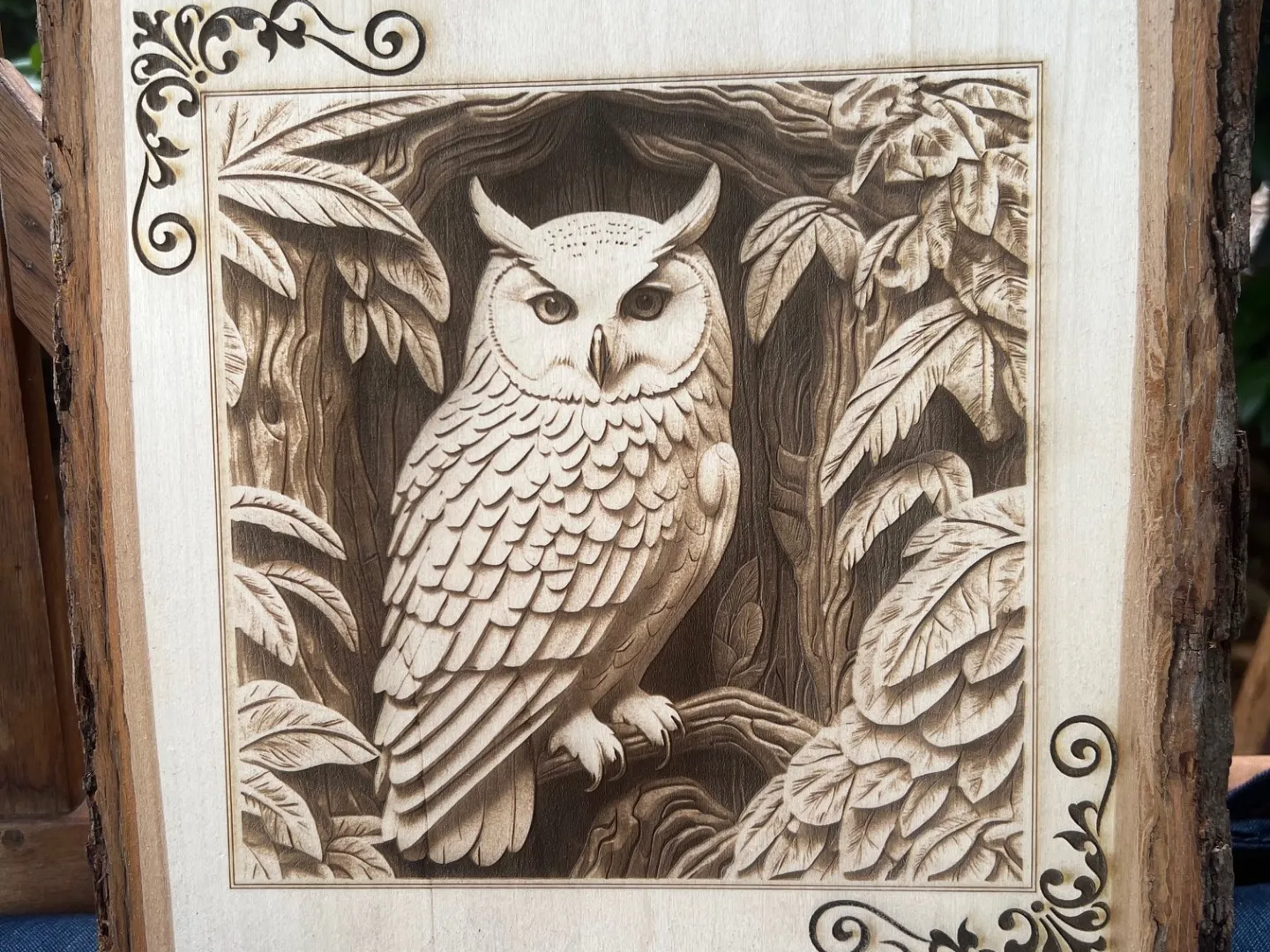 Owl Engraving for Cabin Wall | Free Files - Atomm