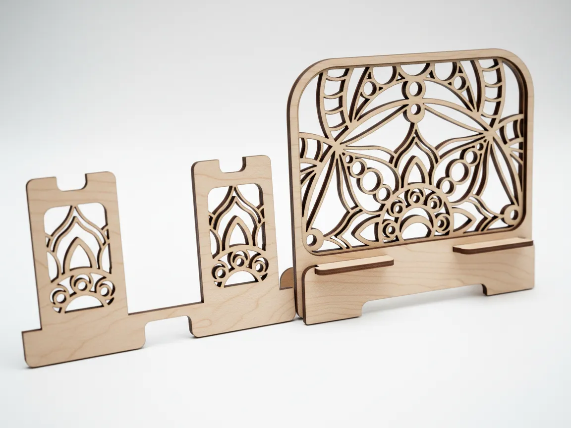 Tablet Holder Design 9, MDF 4mm | Free Files - Atomm