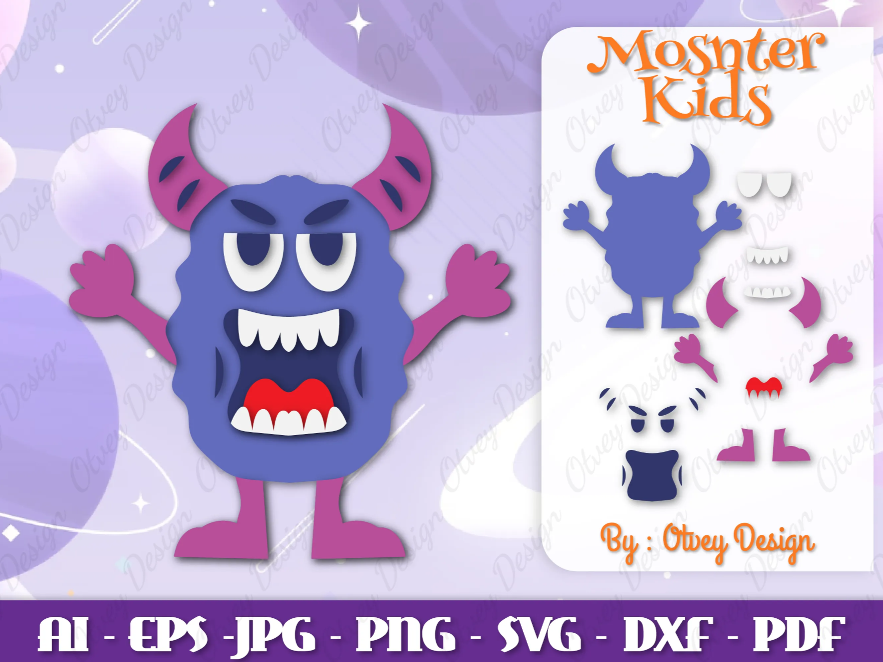 Laser cut and engrave | Monster Kids SVG, Funny Monster SVG | Ready to ...