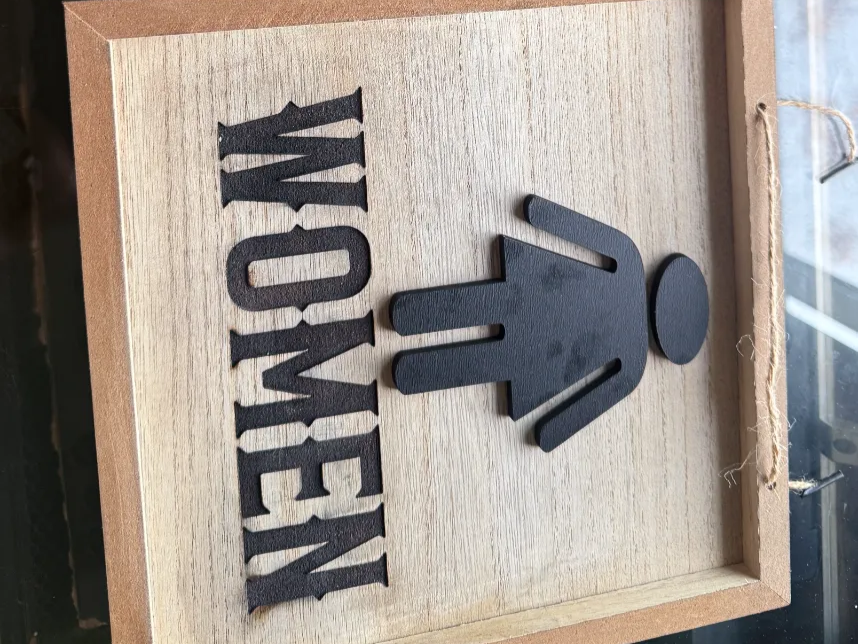 MDF engraved bathroom signs | Free Files - Atomm