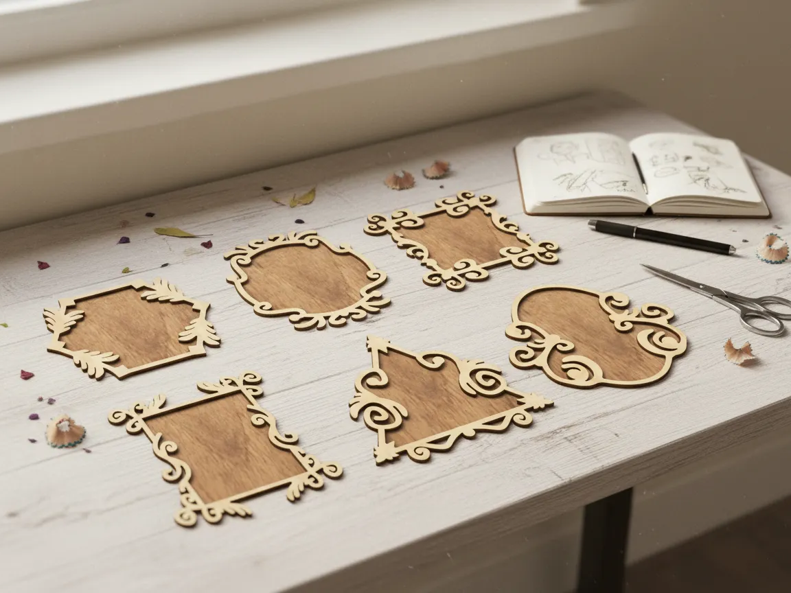 Decorative Frame Lasercut SVG | Ready to Use Files - Atomm