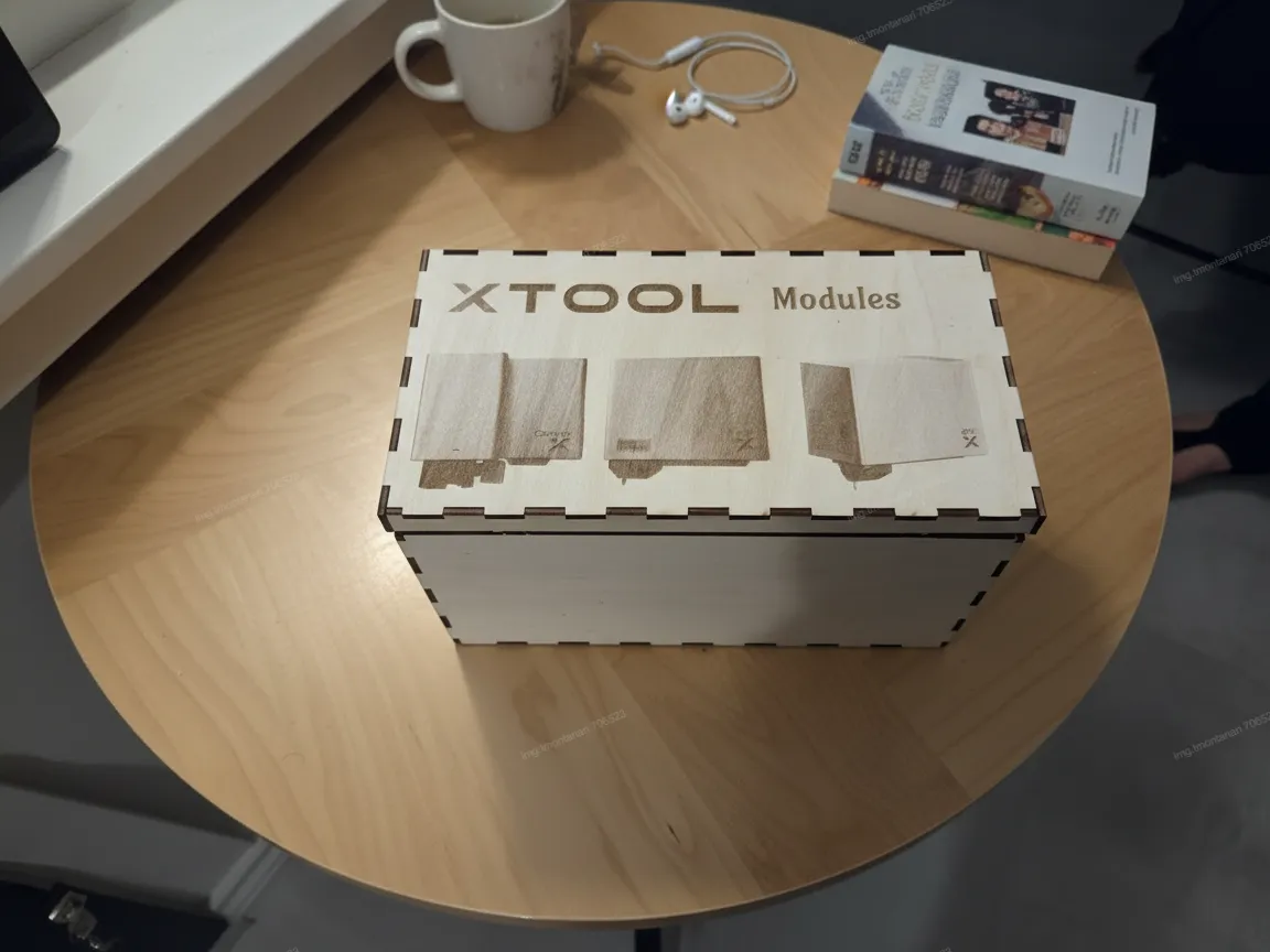 Laser Cut Wooden Storage Box with XTOOL Modules Engraving | Free Files ...