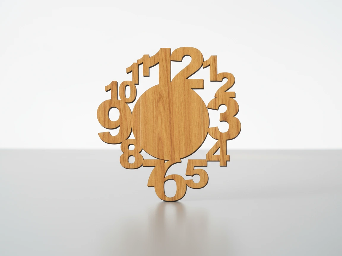 Laser Cut Wooden Decorative Clock Face | Free Files - Atomm