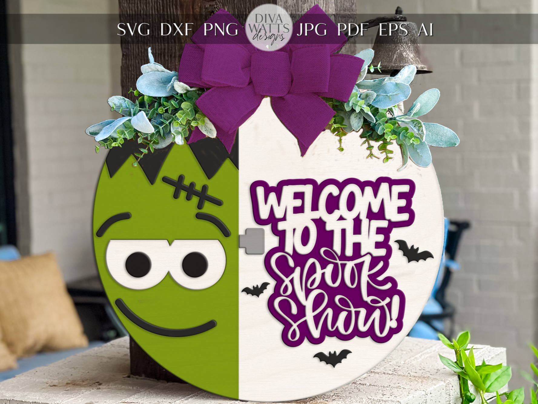 Laser cut and engrave | Welcome to the Spook Show SVG | Frankenstein ...