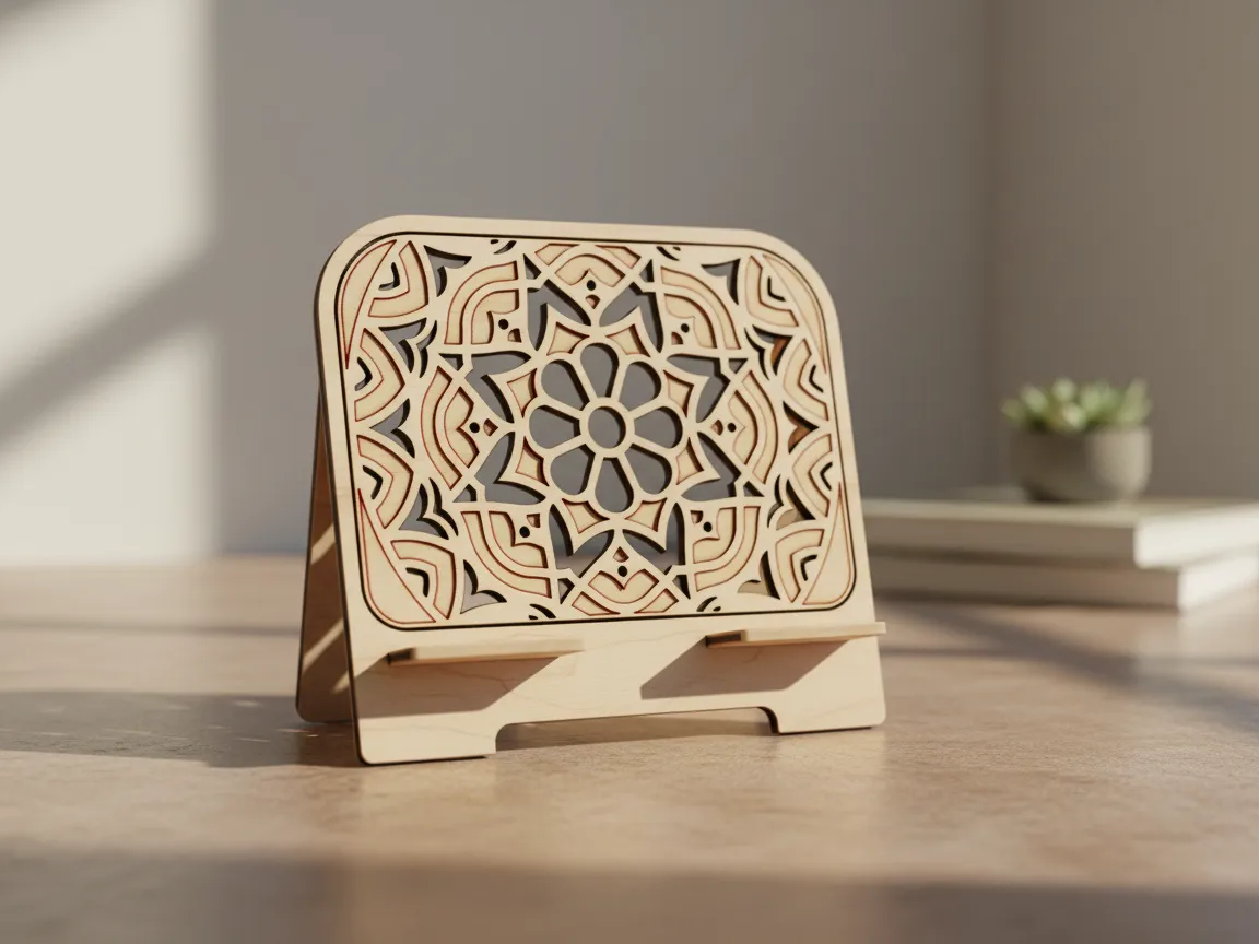 Laser cut and engrave | Tablet Holder Design 8, MDF 4mm | Free Files ...