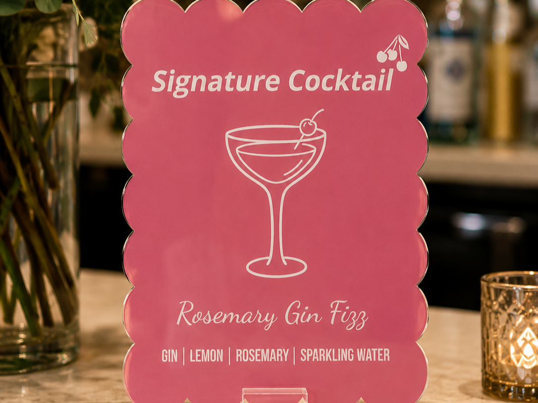 Carte Cocktail Signature - Laser Cut & Engraving Template | Atomm